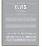 Elvis | Name Art Print – Name Stories