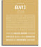 Elvis Personalized Name Meaning Art Prints – Name Stories