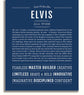 Elvis | Name Art Print – Name Stories