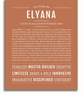 Elyana | Name Art Print – Name Stories