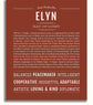 Elyn | Name Art Print – Name Stories