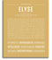 Elyse | Name Art Print – Name Stories