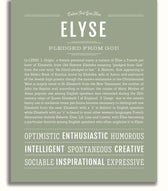 Elyse | Name Art Print – Name Stories