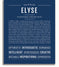 Elyse Personalized Name Meaning Art Prints – Name Stories