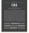 Ema | Name Art Print – Name Stories