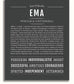 Ema | Name Art Print – Name Stories