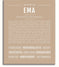 Ema Personalized Name Meaning Art Prints – Name Stories