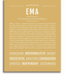 Ema | Name Art Print – Name Stories