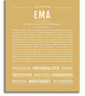 Ema | Name Art Print – Name Stories