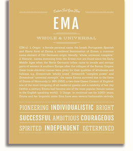 Ema | Name Art Print – Name Stories