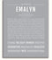 Emalyn Personalized Name Meaning Art Prints – Name Stories