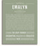 Emalyn | Name Art Print – Name Stories