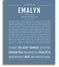 Emalyn Personalized Name Meaning Art Prints – Name Stories