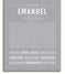 Emanuel | Name Art Print – Name Stories