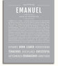 Emanuel | Name Art Print – Name Stories