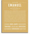 Emanuel | Name Art Print – Name Stories