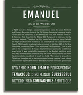 Emanuel | Name Art Print – Name Stories