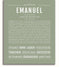 Emanuel | Name Art Print – Name Stories