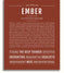Ember | Name Art Print – Name Stories