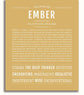 Ember | Name Art Print – Name Stories