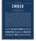 Ember | Name Art Print – Name Stories