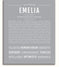 Emelia | Name Art Print – Name Stories