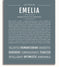 Emelia | Name Art Print – Name Stories