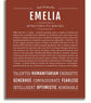 Emelia | Name Art Print – Name Stories