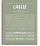 Emelia | Name Art Print – Name Stories