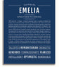 Emelia | Name Art Print – Name Stories