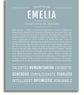 Emelia | Name Art Print – Name Stories