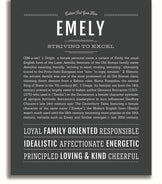 Emely | Name Art Print – Name Stories
