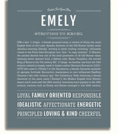 Emely | Name Art Print – Name Stories