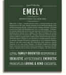 Emely | Name Art Print – Name Stories