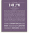 Emelyn Personalized Name Meaning Art Prints – Name Stories