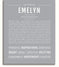 Emelyn Personalized Name Meaning Art Prints – Name Stories