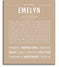 Emelyn Personalized Name Meaning Art Prints – Name Stories