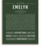 Emelyn Personalized Name Meaning Art Prints – Name Stories