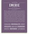 Emerie | Name Art Print – Name Stories