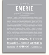 Emerie | Name Art Print – Name Stories