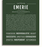 Emerie | Name Art Print – Name Stories