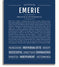 Emerie | Name Art Print – Name Stories