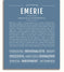 Emerie | Name Art Print – Name Stories