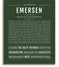 Emersen | Name Art Print – Name Stories