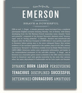 Emerson (female) | Name Art Print – Name Stories