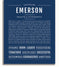 Emerson Personalized Name Meaning Art Prints – Name Stories