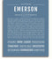 Emerson (female) | Name Art Print – Name Stories