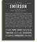 Emerson (male) | Name Art Print – Name Stories