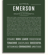 Emerson (male) | Name Art Print – Name Stories
