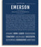 Emerson (male) | Name Art Print – Name Stories